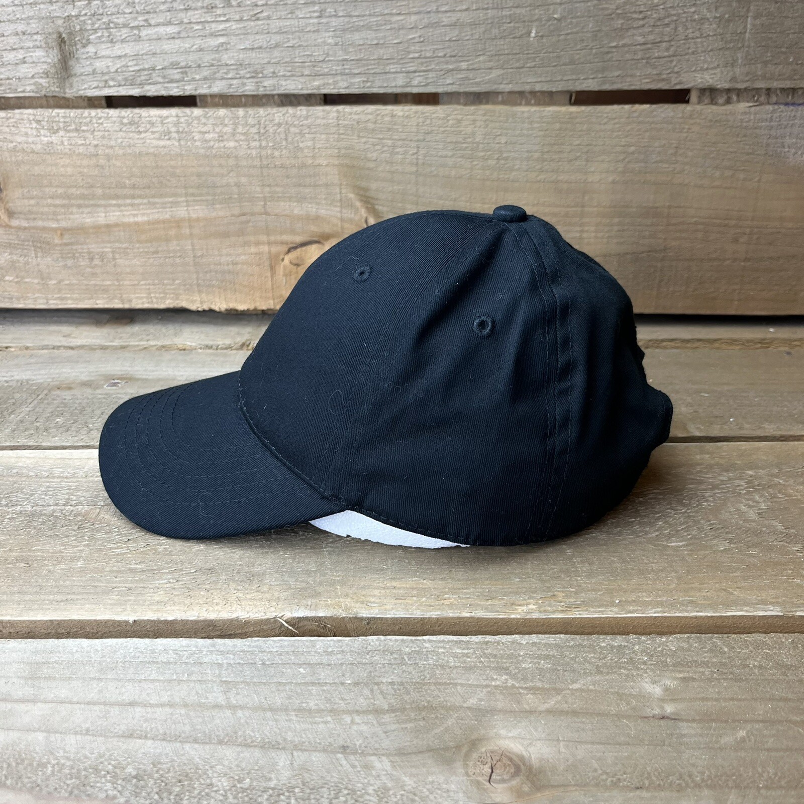 Blank Black No Logo Strapback Baseball Hat Cap | eBay