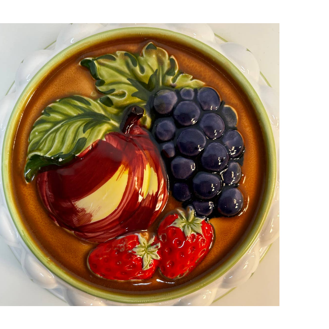 Vintage Towle Gailstyn Sutton Ceramic Bunch Fruits Mold Hand Painted ...