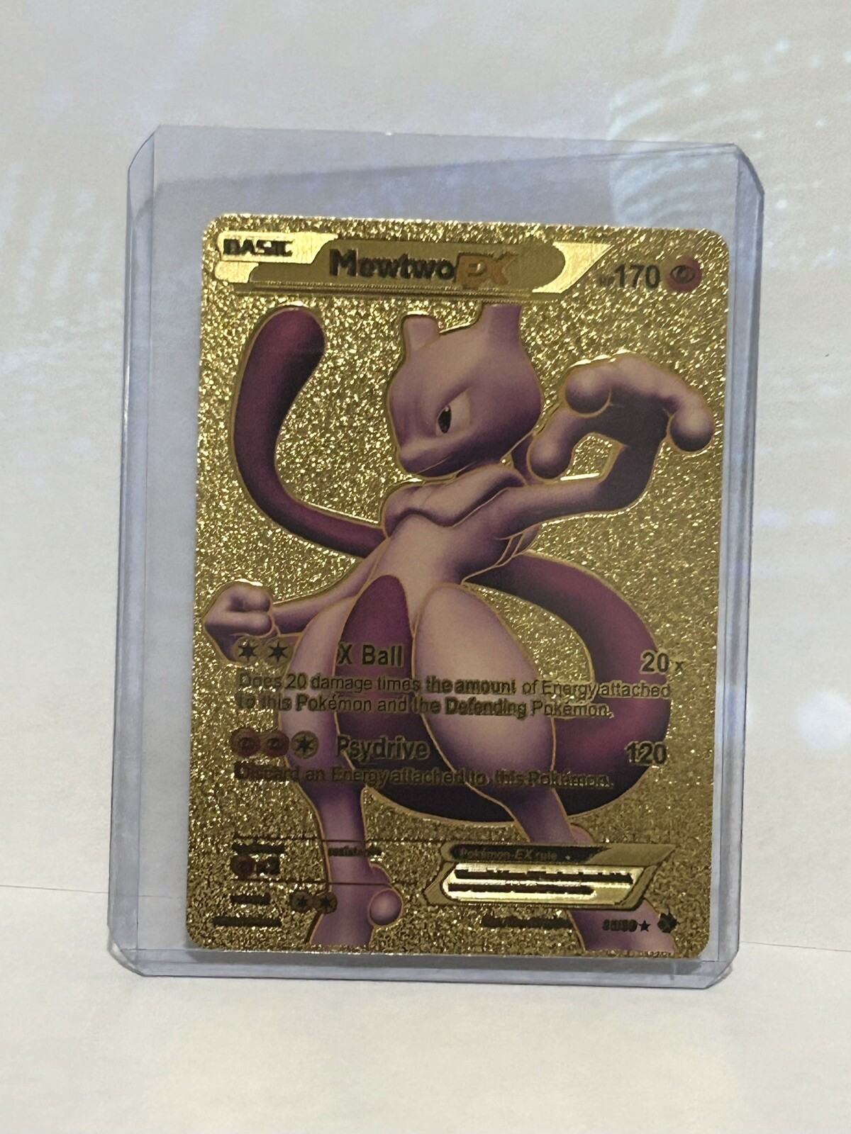 Pokemon Mewtwo EX HP 170 Gold Foil Card 98/99 | eBay