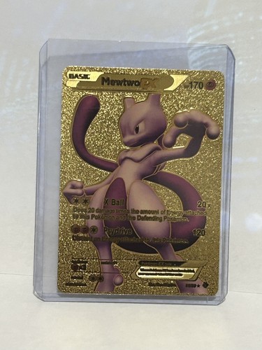 Pokemon Mewtwo EX HP 170 Gold Foil Card 98/99 | eBay