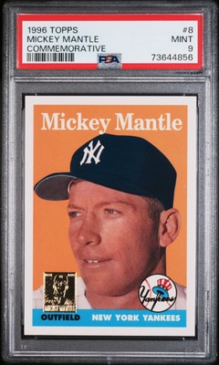 1996 Topps Mantle Reprint #8 1958 Topps Reprint PSA 9 | eBay