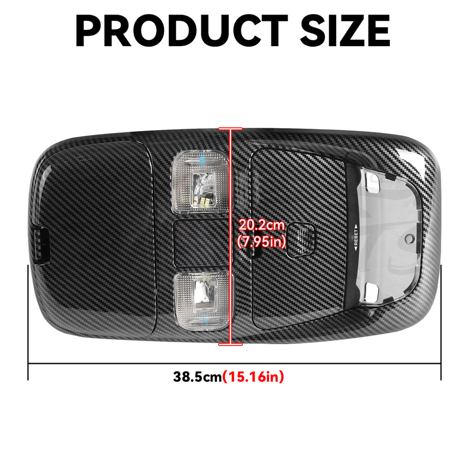 Front LED Overhead Console Carbon For Dodge Ram 1500 2500 3500 1998 ...