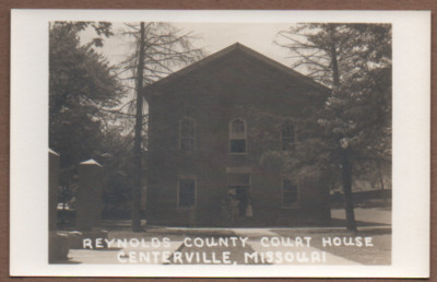 REYNOLDS COUNTY COURT HOUSE CENTERVILLE MISSOURI VINTAGE RPPC POSTCARD ...