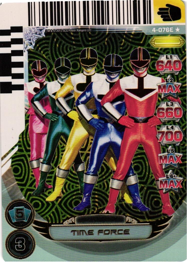 POWER RANGERS ACG KEEPERS OF PEACE ULTRA RARE 4-076E TIME FORCE ULTRA ...