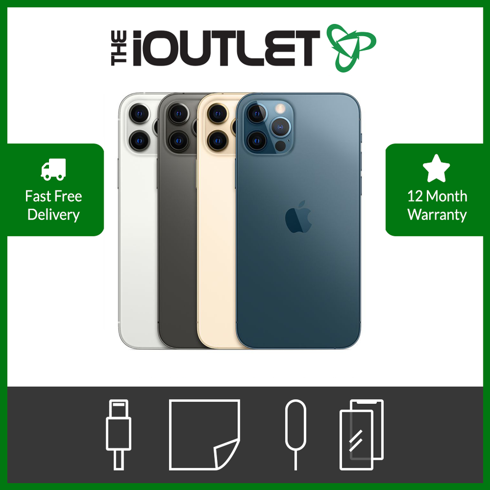 Apple iPhone 12 Pro 128GB/256/512 - ALL COLOURS - UNLOCKED - VERY GOOD ...