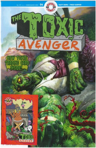 Toxic Avenger #4 (Of 5) Cvr D Fred Harper Exclusive Trading Card Var | eBay