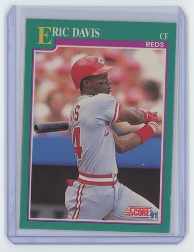 1991 Score Eric Davis Baseball Card Cincinnati Reds #137 | eBay