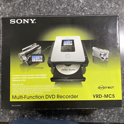 Sony DVD Direct Multi Function DVD Recorder VRD MC5 With Box! Tested ...