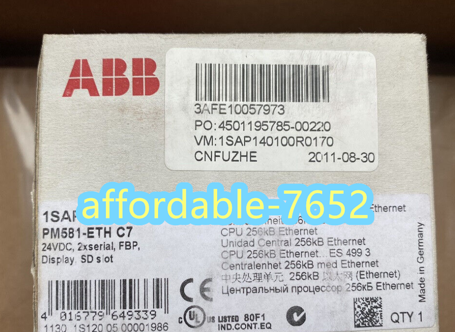 ABB PM581-ETH C7 1SAP140100R0170 CPU Module FAST SHIP BRAND NEW#HL# | eBay