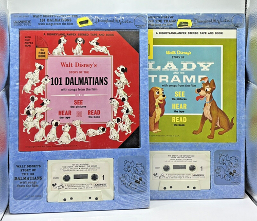 VTG Disneyland Ampex Stereo Tapes 1965 101 Dalmatians Lady & the Tramp ...