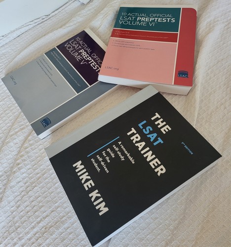 LSAT Power Score Prep Books, Bundle of Mike Kim LSAT trainer and preps ...