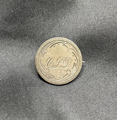 EARLY AMERICAN LOVE TOKEN SILVER COIN INITIALS ON QUARTER | eBay