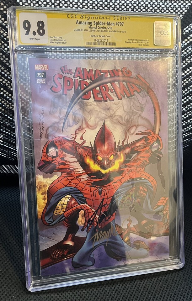 Amazing Spider-Man #797 CGC 9.8 SS Mayhew and Stan Lee Signed 2X RARE ...