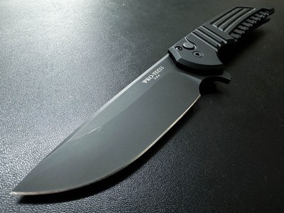 Pro-Tech x Ferrum Forge x DROP Mordax 3.6" CPM-20CV, Black Milled ...