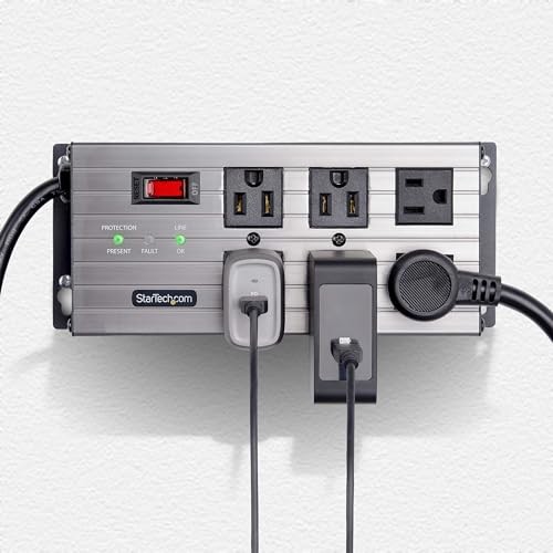 StarTech 6-Outlet Industrial Power Strip 125V/15A (6n515s8powerstrip ...