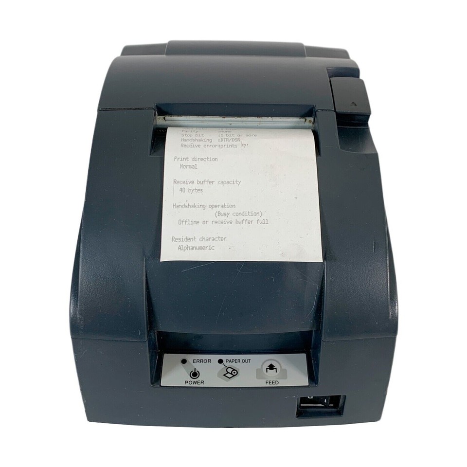Epson TM-U220B M188B Dot Matrix POS Receipt Printer Ethernet USB No AC ...