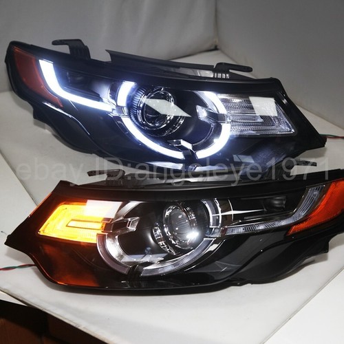Black LED Front lamps 2016-2018 Year Land Rover Discovery Sport LED ...