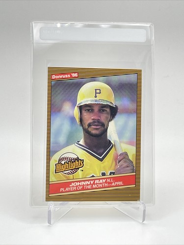 1986 Donruss Highlights Johnny Ray Rookie Baseball Card #9 Mint FREE ...
