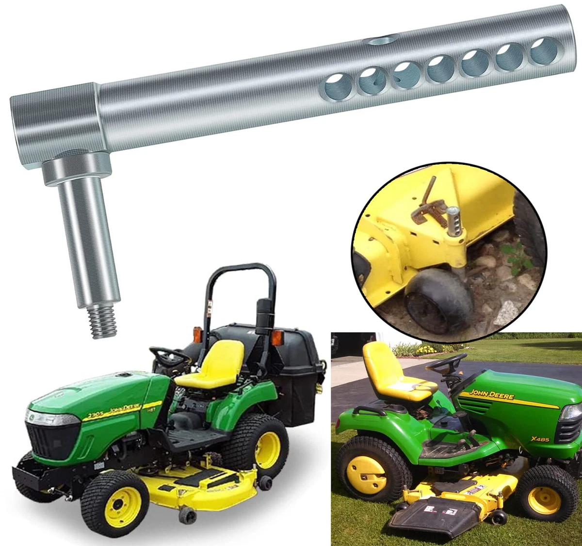 Mower Deck Gauge Wheel Arm Shaft Left Right Parts AM131288, 55% OFF