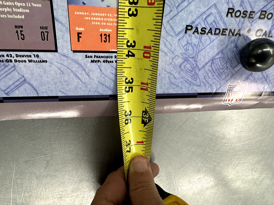 Super Tickets Super Bowl XXVII (27) Poster Pasadena Rose Bowl Stadium ...