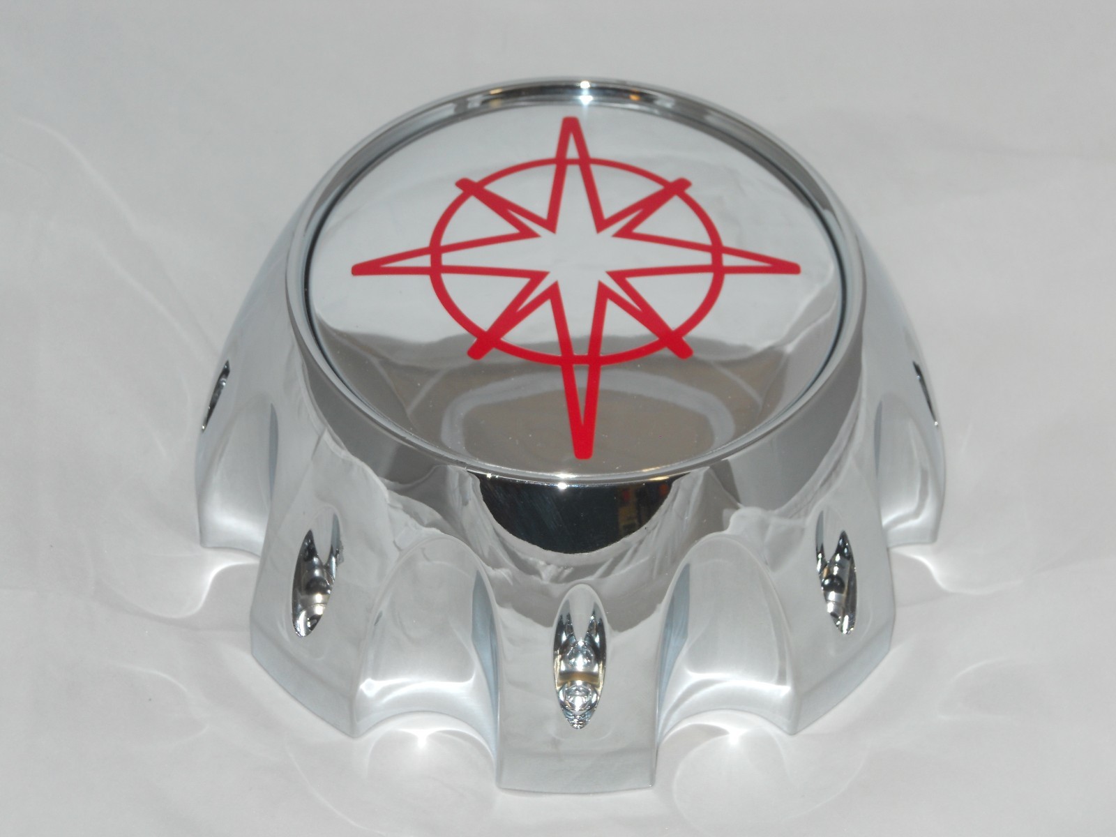 RARE COMPASS APEX LOGO 3324 MCM SCA AEWC CHROME WHEEL RIM CENTER CAP ...