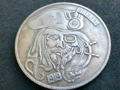 Hobo Coin Pirate Fantasy Dollar Unique Hobo Art | eBay