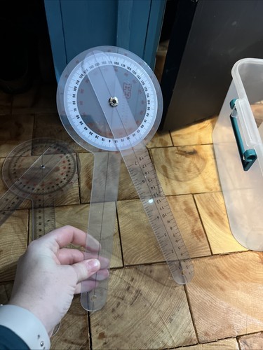 Ever Ready First Aid Plastic 12" Goniometer 360 Degree ISOM | eBay