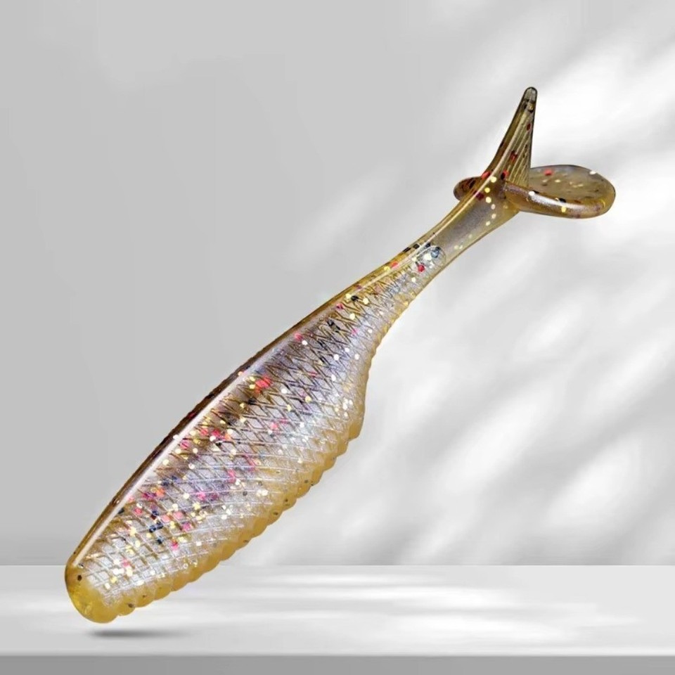 T-Tail Design Slow-Sink Bait Soft Material Tail Flick Fishing | eBay ...