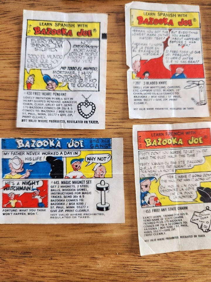 Vintage Bazooka Joe Comics (17) | eBay