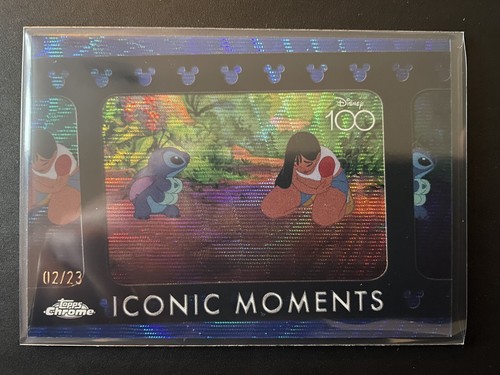 Topps Chrome Disney 100 IM Iconic Moments /23 Ohana Means Family Lilo ...