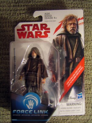 STAR WARS FORCE LINK LUKE SKYWALKER JEDI EXILE 3.75 INCH ACTION FIGURE ...
