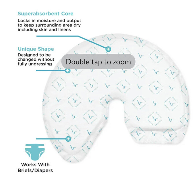 Quick Change Incontinence Wraps Pads Men Box Of 8 Easier Changes Holds ...