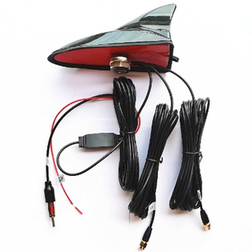 Car Signal Aerials Shark Fin Antenna FM/AM Auto Roof GPS Navigation ...