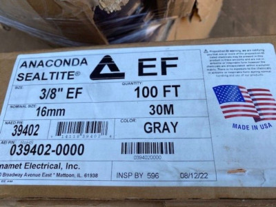 Anamet Sealtite - 39402-100FEET - EF-GRY-3/8-100FT, Conduit, Gray (NEW ...