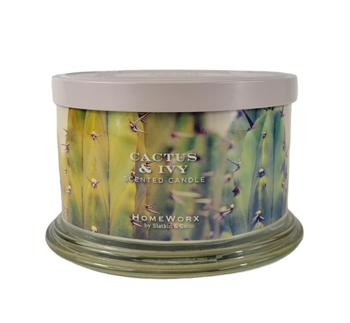 Homeworx By Harry Slatkin CACTUS & IVY Multi Four Wick Candle 18 oz HTF ...