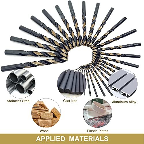 Drill Bit Set 29pcs High Speed Steel Carbide Drill Bit Set Twist Jobber ...