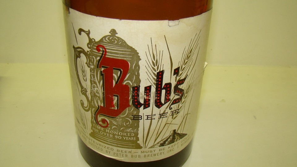 Bub's Beer Picnic bottle paper label Peter Bub Brewery Winona Minnesota ...