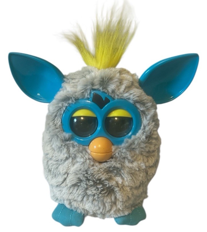 2012 FURBY BOOM GREY TEAL RAIN CLOUD TALKING INTERACTIVE TOY HASBRO ...
