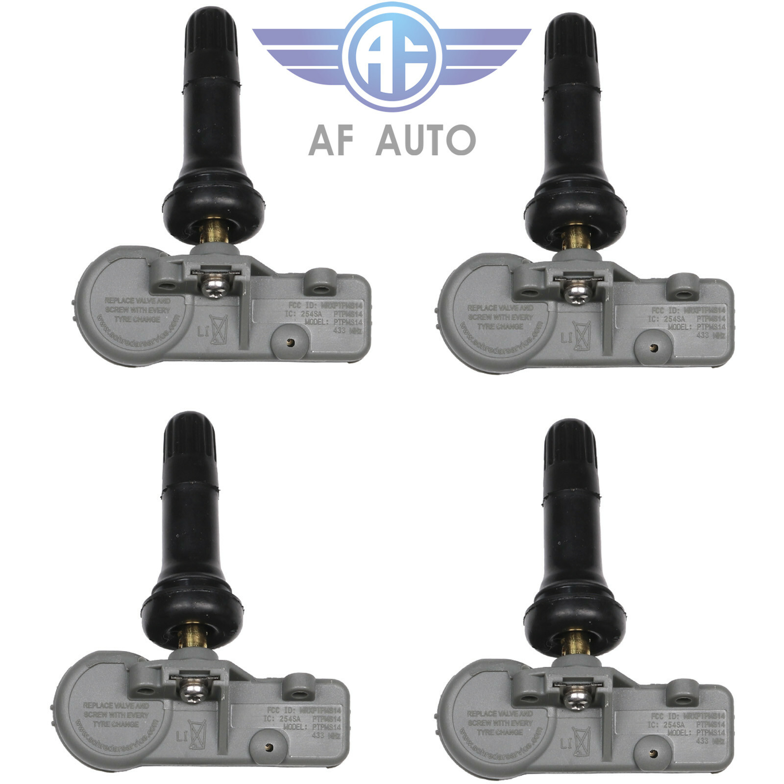 4x 68406537AA 68241067AB TPMS Tire Pressure Sensor For CHRYSLER JEEP ...