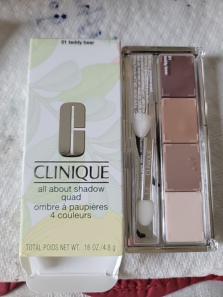 Clinique All About Shadow Quad Eyeshadow Full Size BNIB -Teddy Bear | eBay