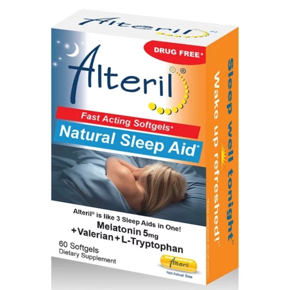 Alteril Natural Sleeping Aid Softgels, 60 ct (Free Shipping) | eBay