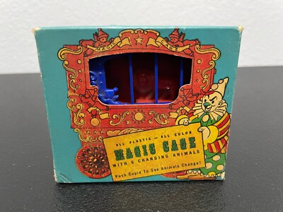 Vintage All Plastic Color Magic Cage w/6 Changing Animals | eBay