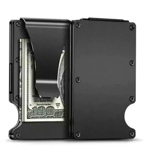 The Ridge Style Titanium Wallet with RFID Blocking Card Slots, Money ...