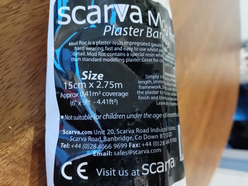 Scarva Plaster Bandage Cloth (Mod Roc) Roll 15cm by 2.75m - Model ...