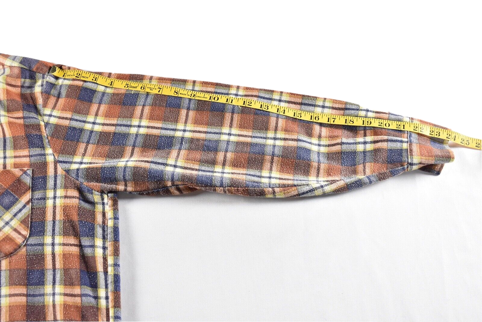 Vintage Sears The Men's Store Multi Color Plaid Button Up Shirt Mens ...