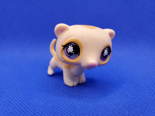 Littlest Pet Shop # 652 653 Cream Tan Yellow Ferret Purple Splatter ...