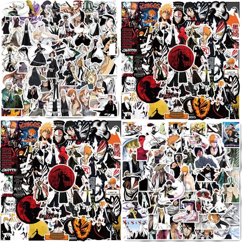 100Pcs BLEACH Sticker for Teens Girls Scrapbooking Water Bottles ...