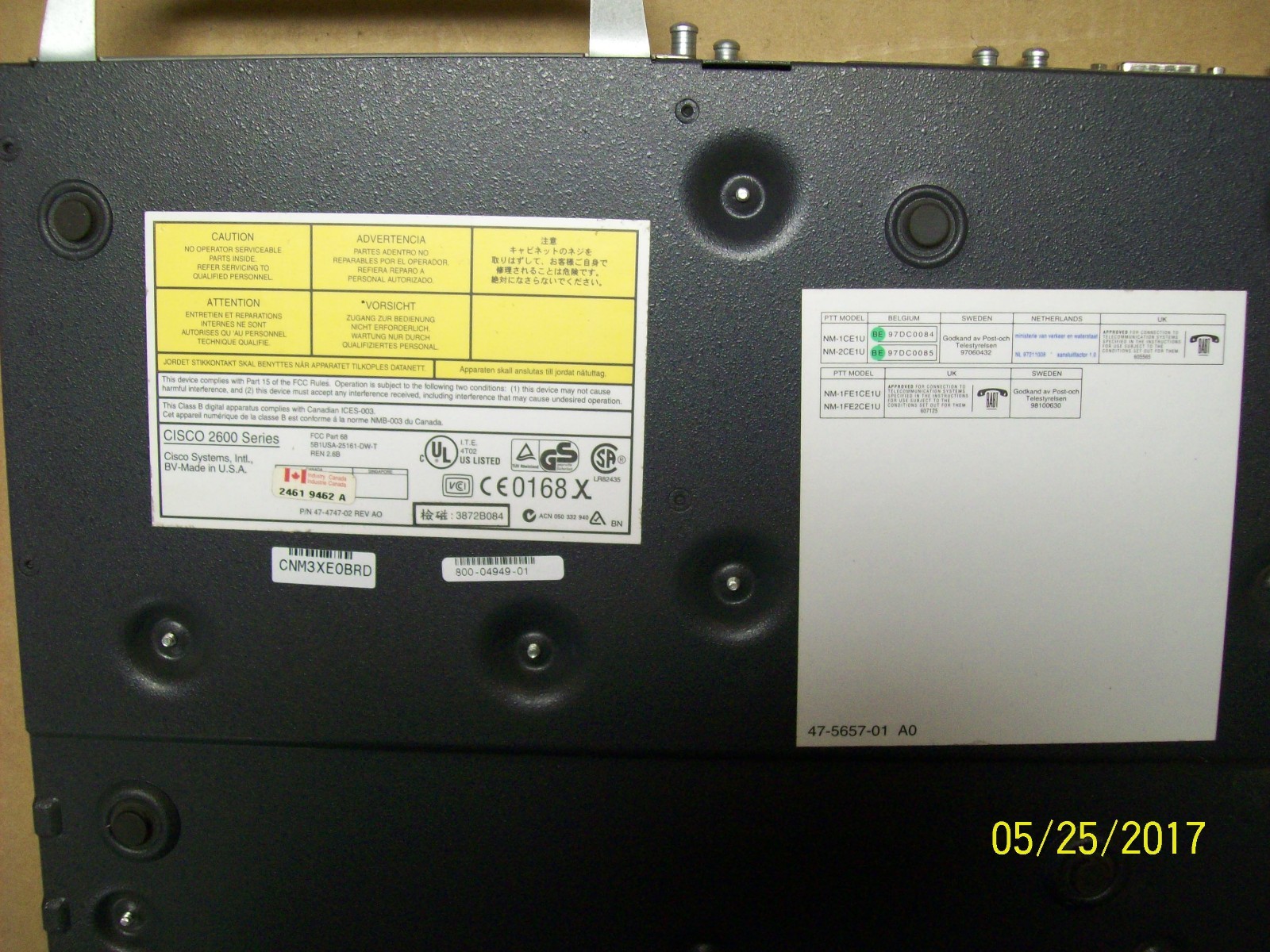 Cisco 2610 Modular Access Router With No Faceplate 2600 Series 800 ...