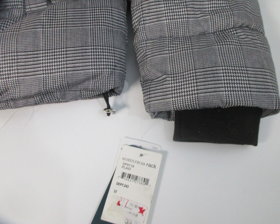 Sebby Women's Black /White Plaid puff short SP9119 Jacket Size M | eBay