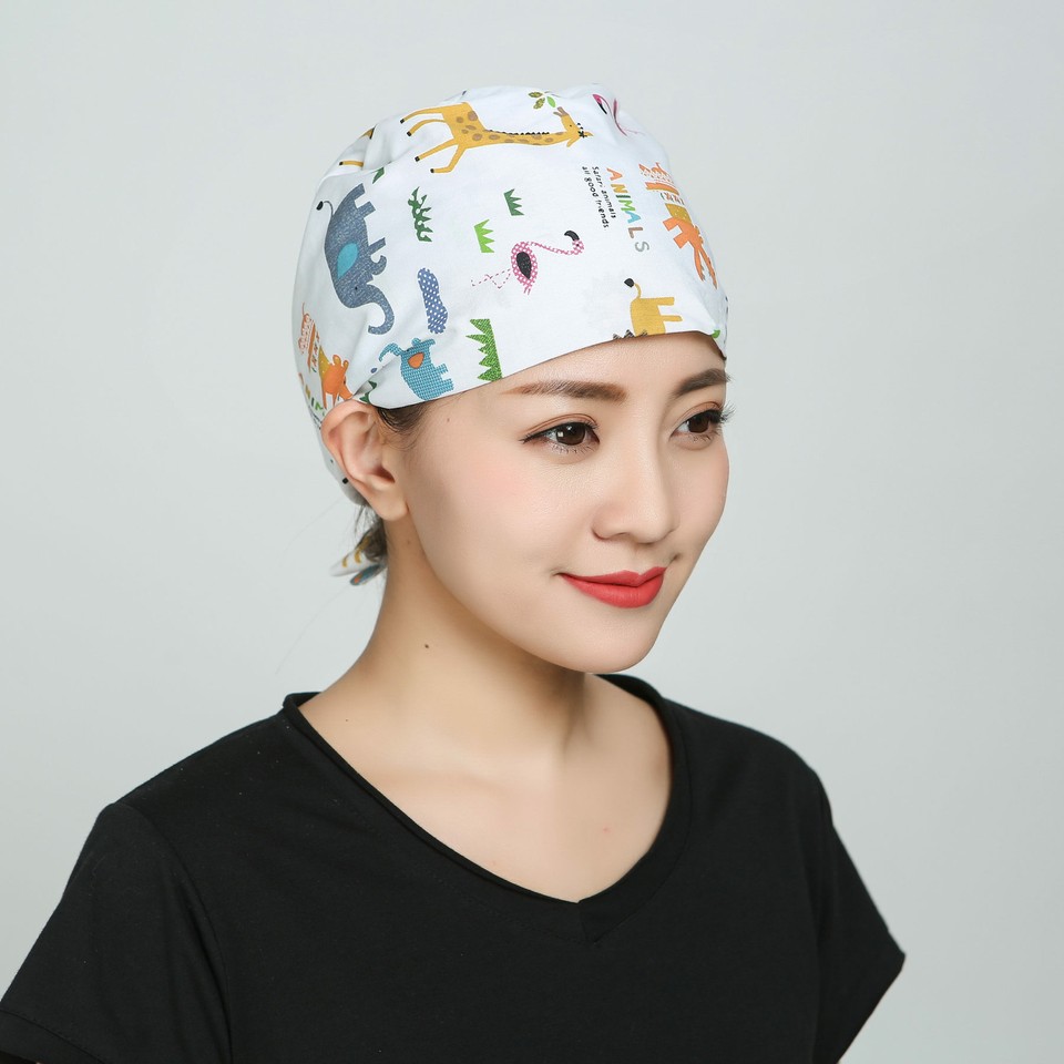 Clinic Medical Hat Doctor Surgical Print Women and Man Working Cap ...